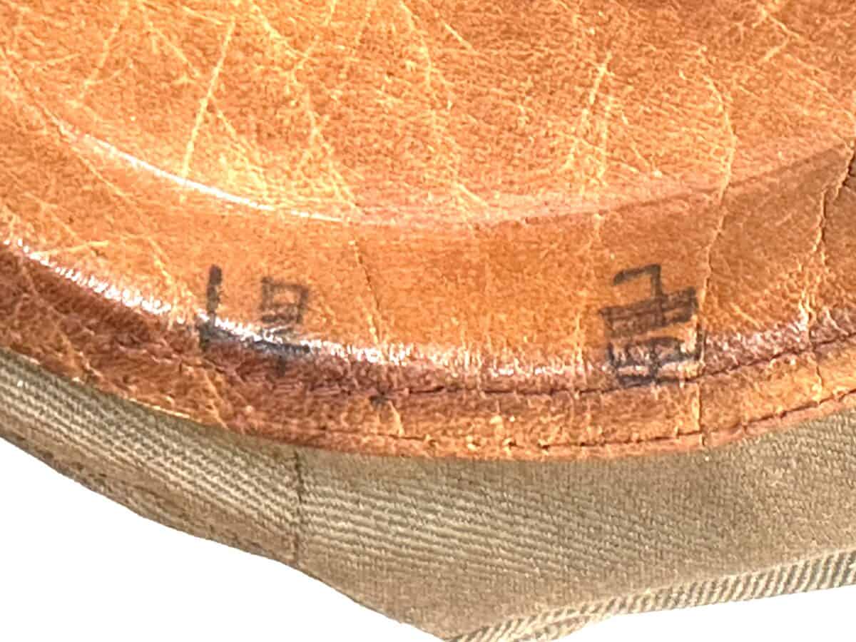 WW2 Japanese Army Pilot Summer Leather Aviator Flight Helmet 1943 ...