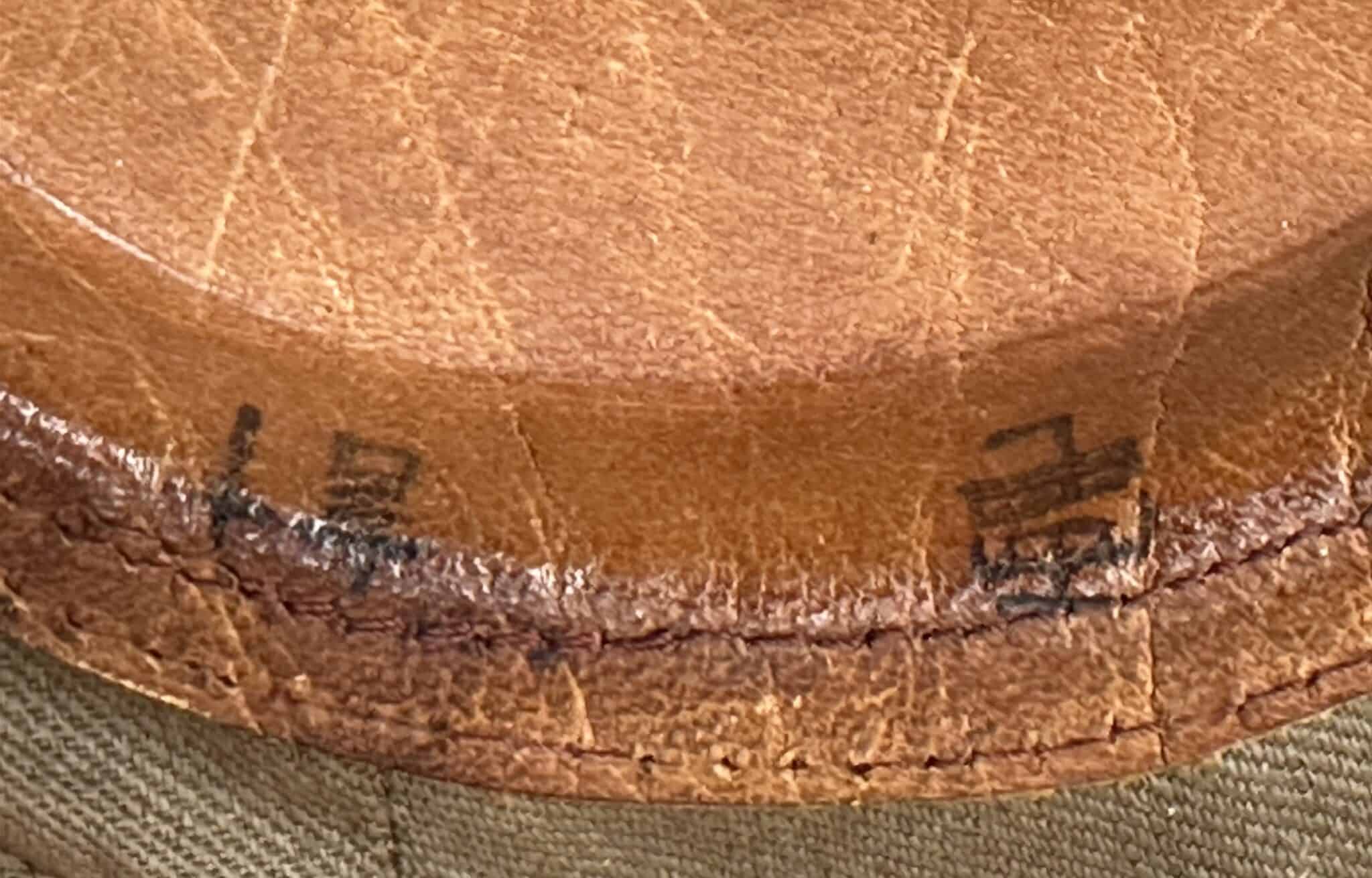 WW2 Japanese Army Pilot Summer Leather Aviator Flight Helmet 1943 ...