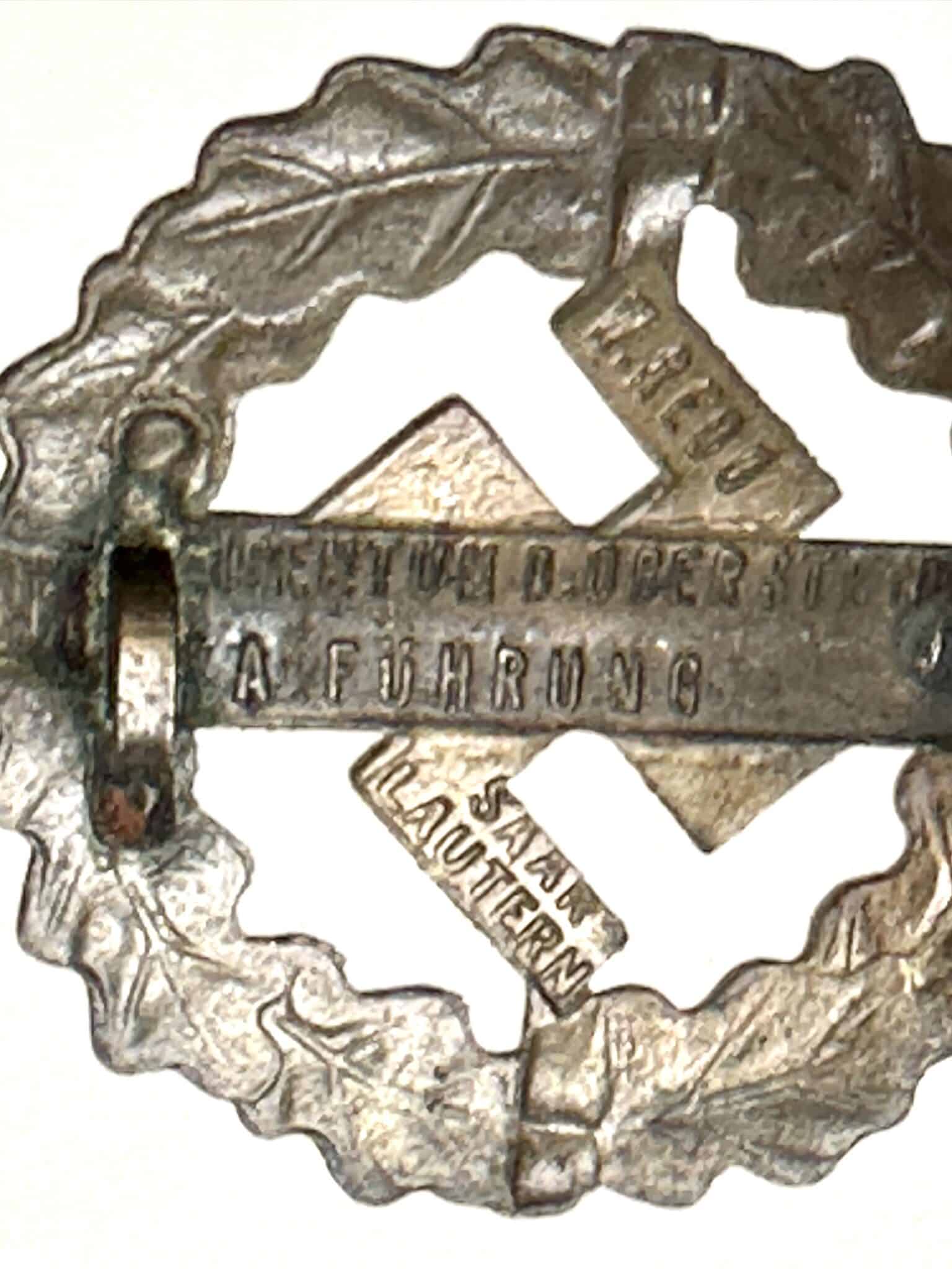WW2 German SA Sports Badge Bronze W. Redo - Enemy Militaria
