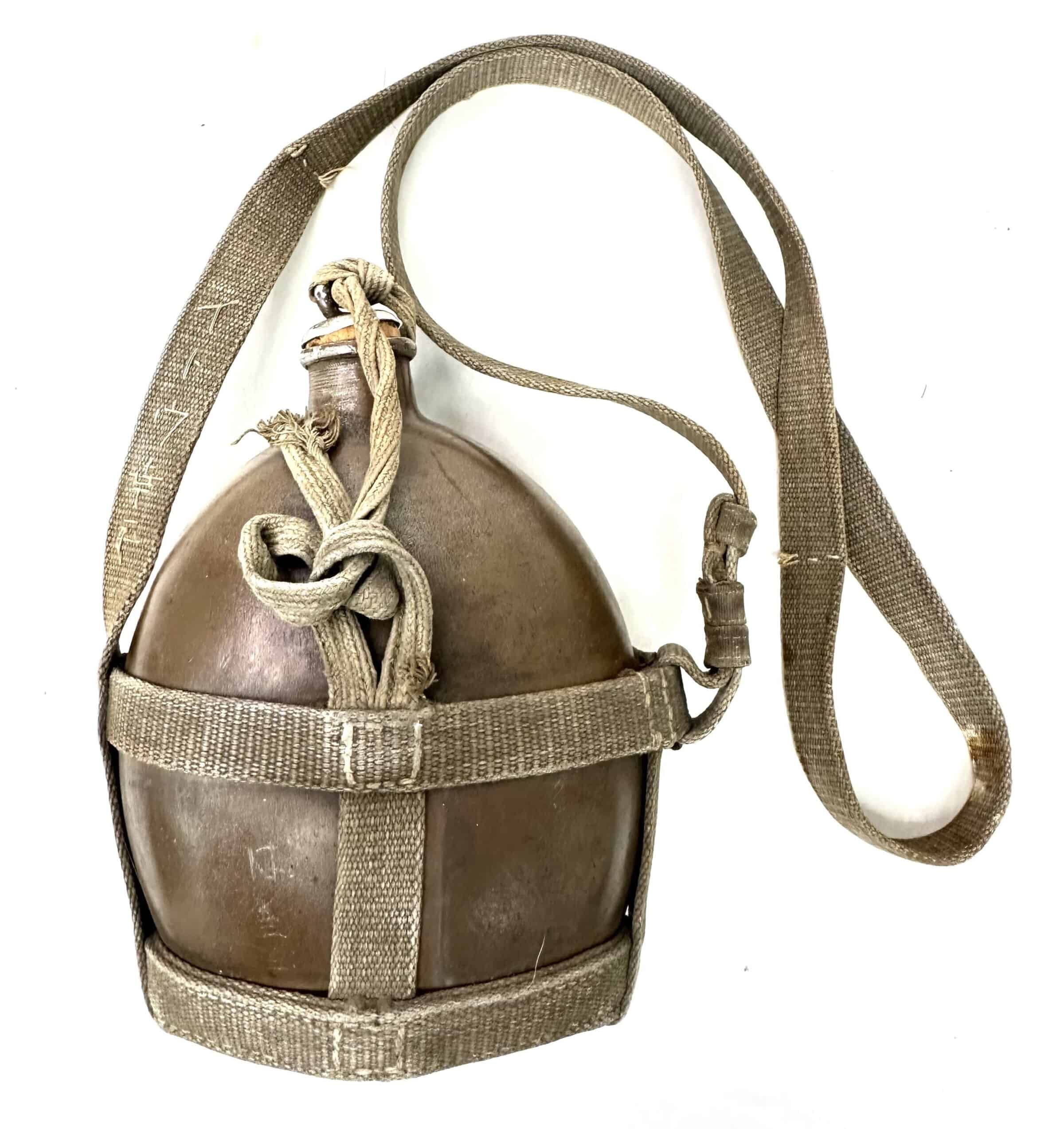 WW2 Japanese Army Canteen 1944 Named to Ito Kochi - Enemy Militaria
