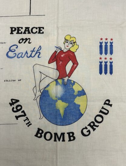 WW2 US Army Air Corps 497th Bomb Group B29 Banner - Enemy Militaria