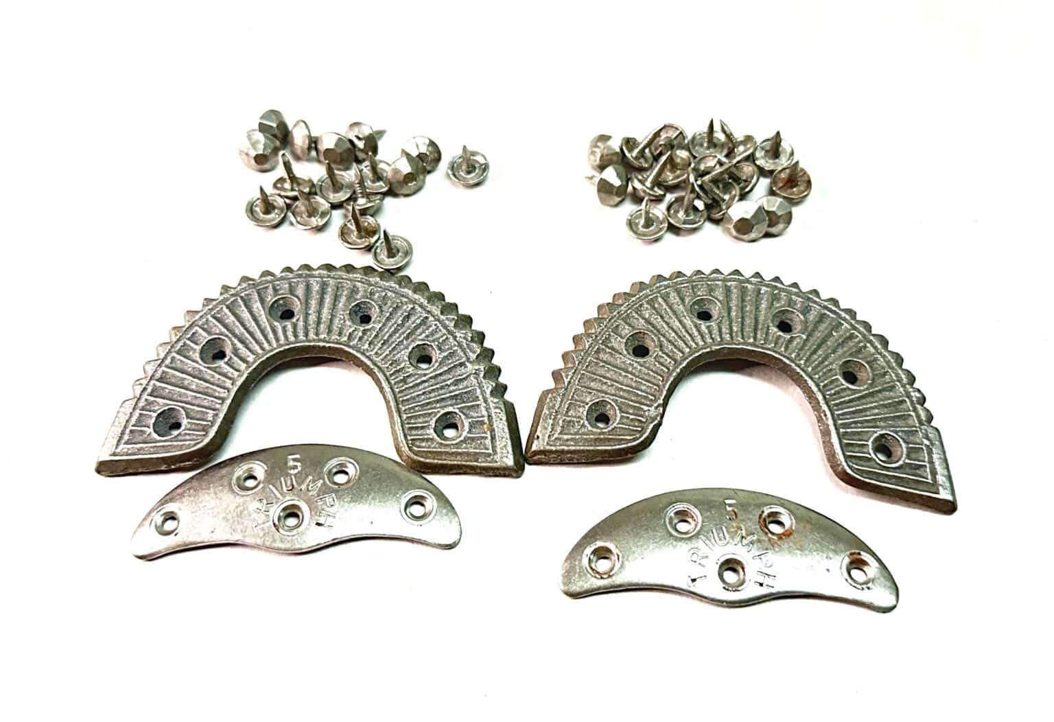 WW2 German Toe & Heel Plates with 36 Hobnails - Enemy Militaria