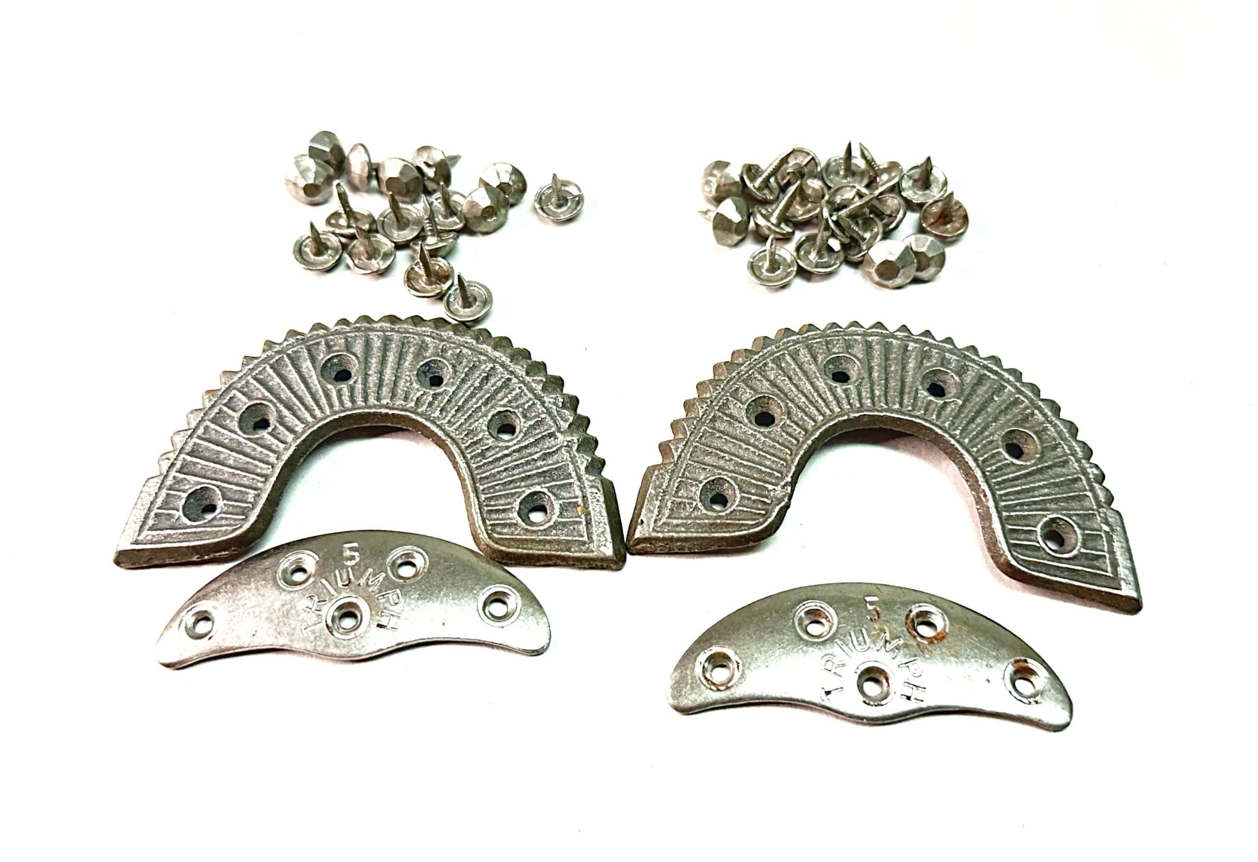WW2 German Toe & Heel Plates with 36 Hobnails - Enemy Militaria