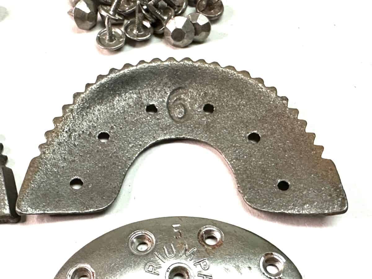 WW2 German Toe & Heel Plates with 36 Hobnails - Enemy Militaria