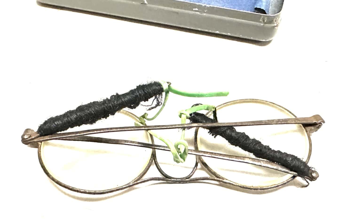 WW2 German Military Issue Glasses in Tin - Enemy Militaria