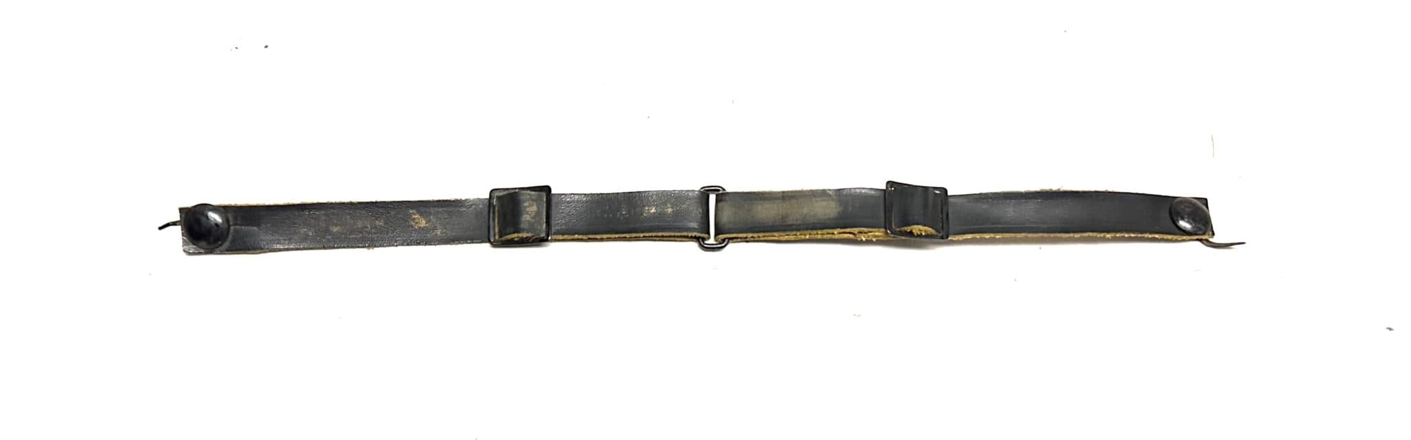 WW2 German Leather Chinstrap for Enlisted & NCO Peaked Cap Double ...