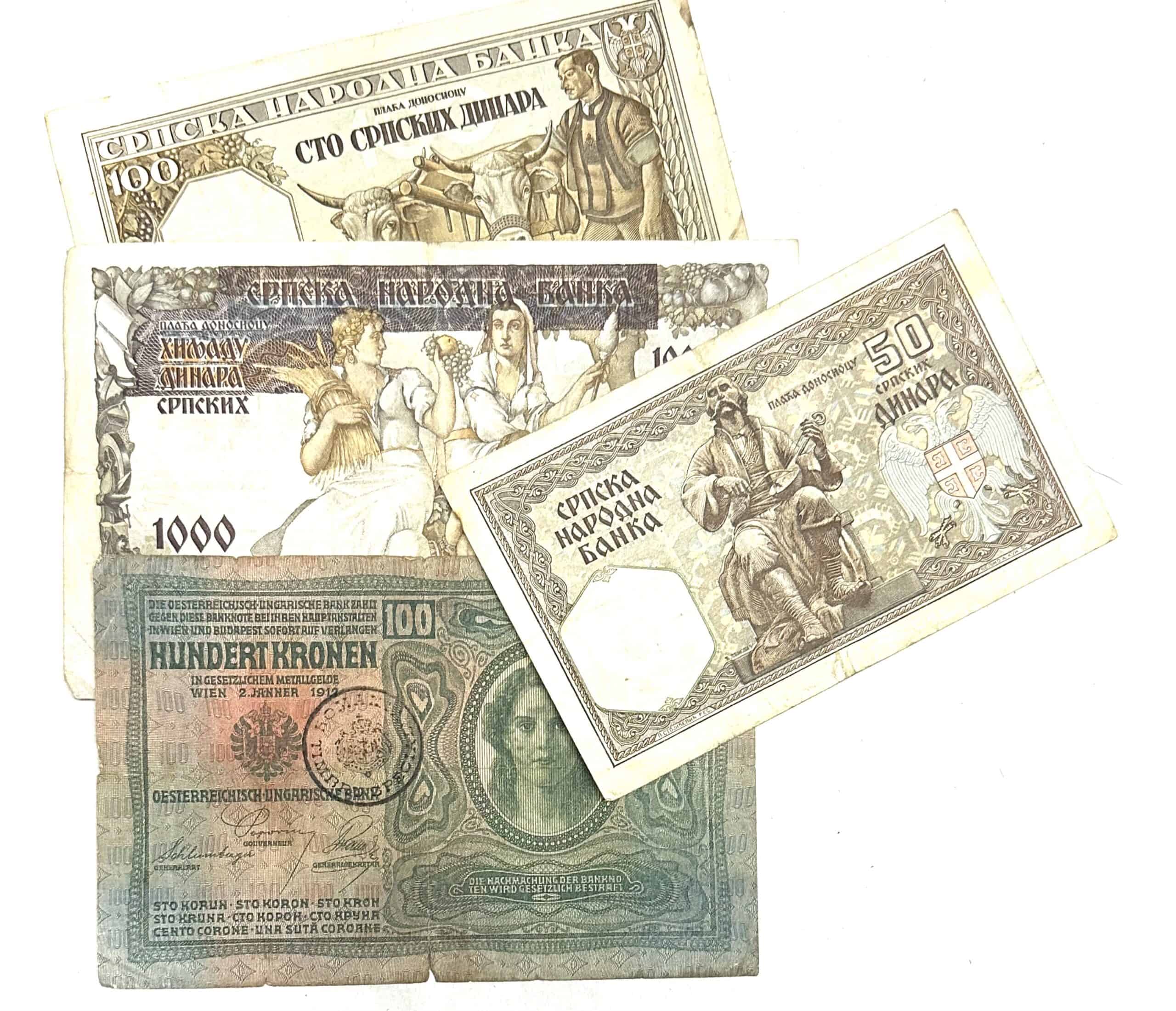 WW2 German Occupied Countries Currency Lot - Enemy Militaria