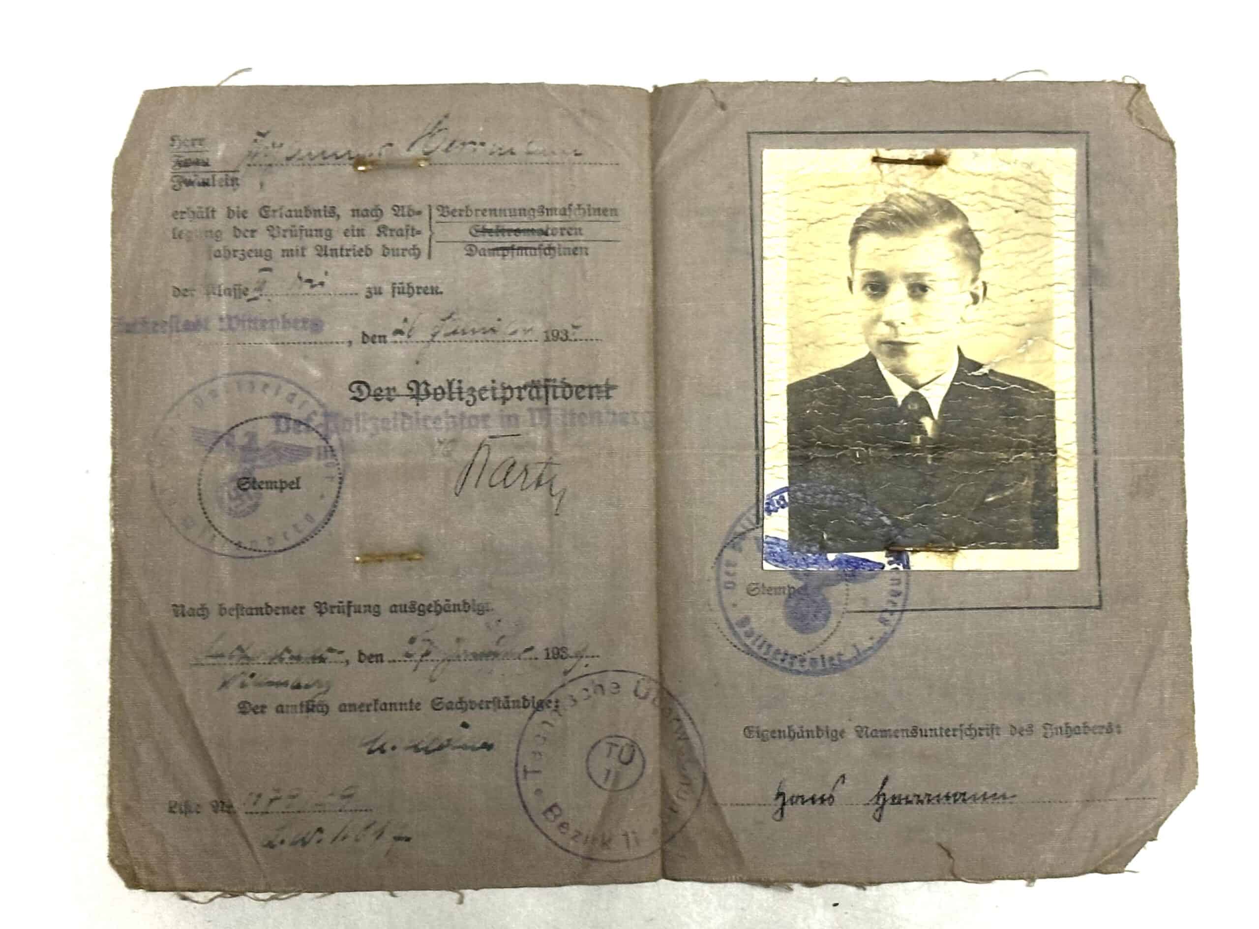 WW2 German Driver’s License - Enemy Militaria