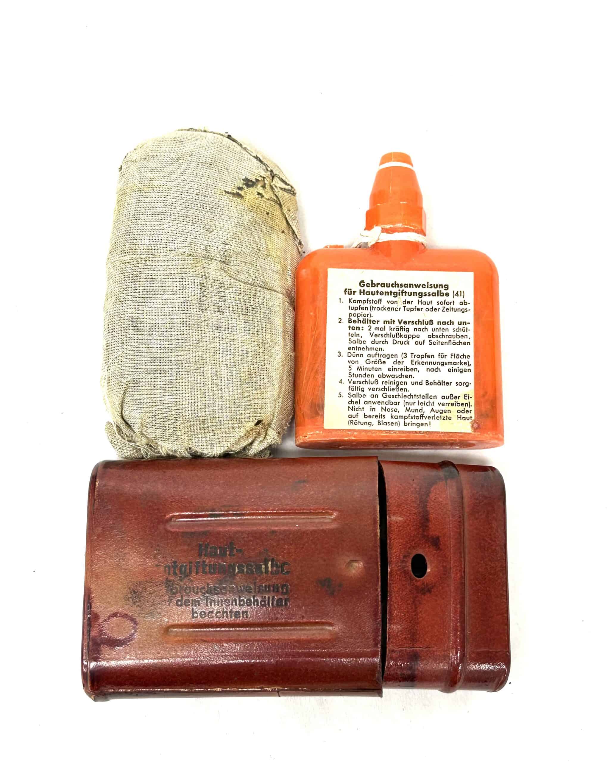 WW2 German Decontamination Kit Complete 1943 with Field Bandage - Enemy ...