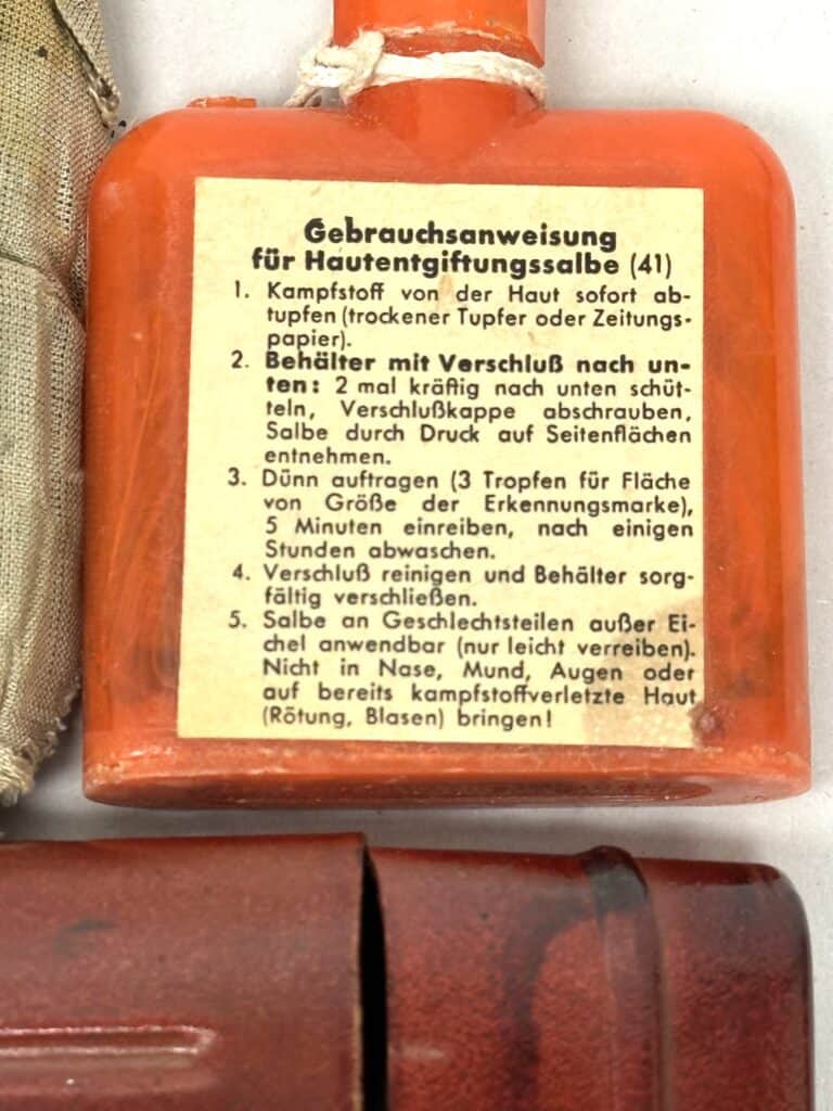 WW2 German Decontamination Kit Complete 1943 with Field Bandage - Enemy ...