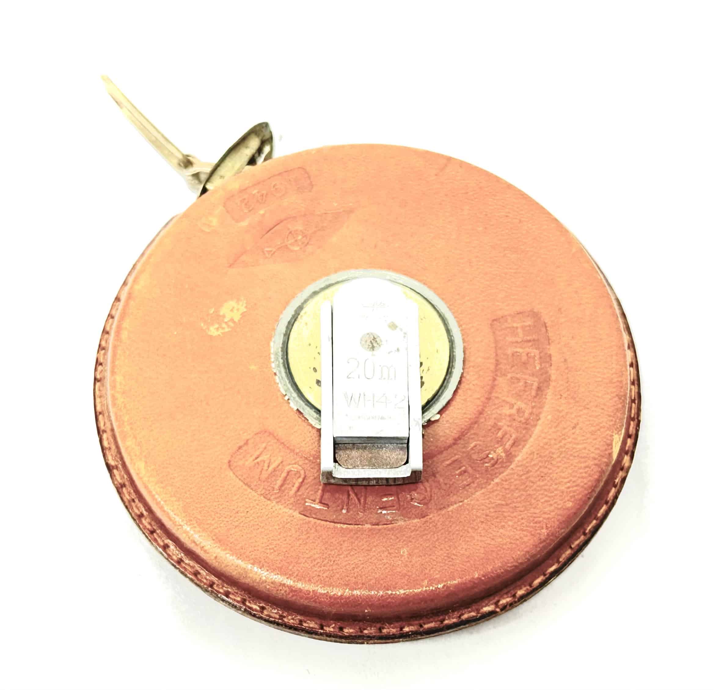 WW2 German Military Issue 20m Tape Measure 1942 - Enemy Militaria