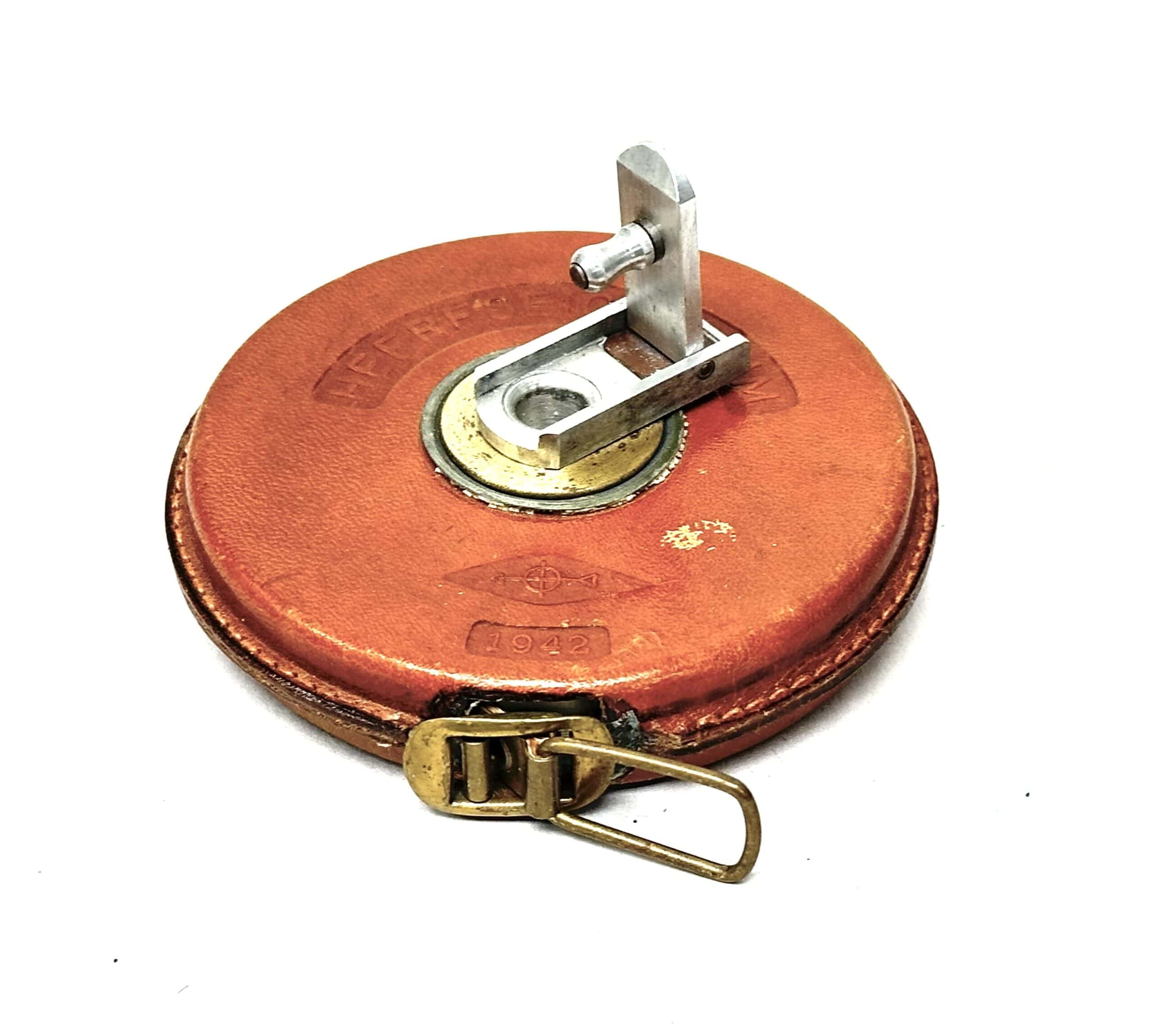 WW2 German Military Issue 20m Tape Measure 1942 - Enemy Militaria
