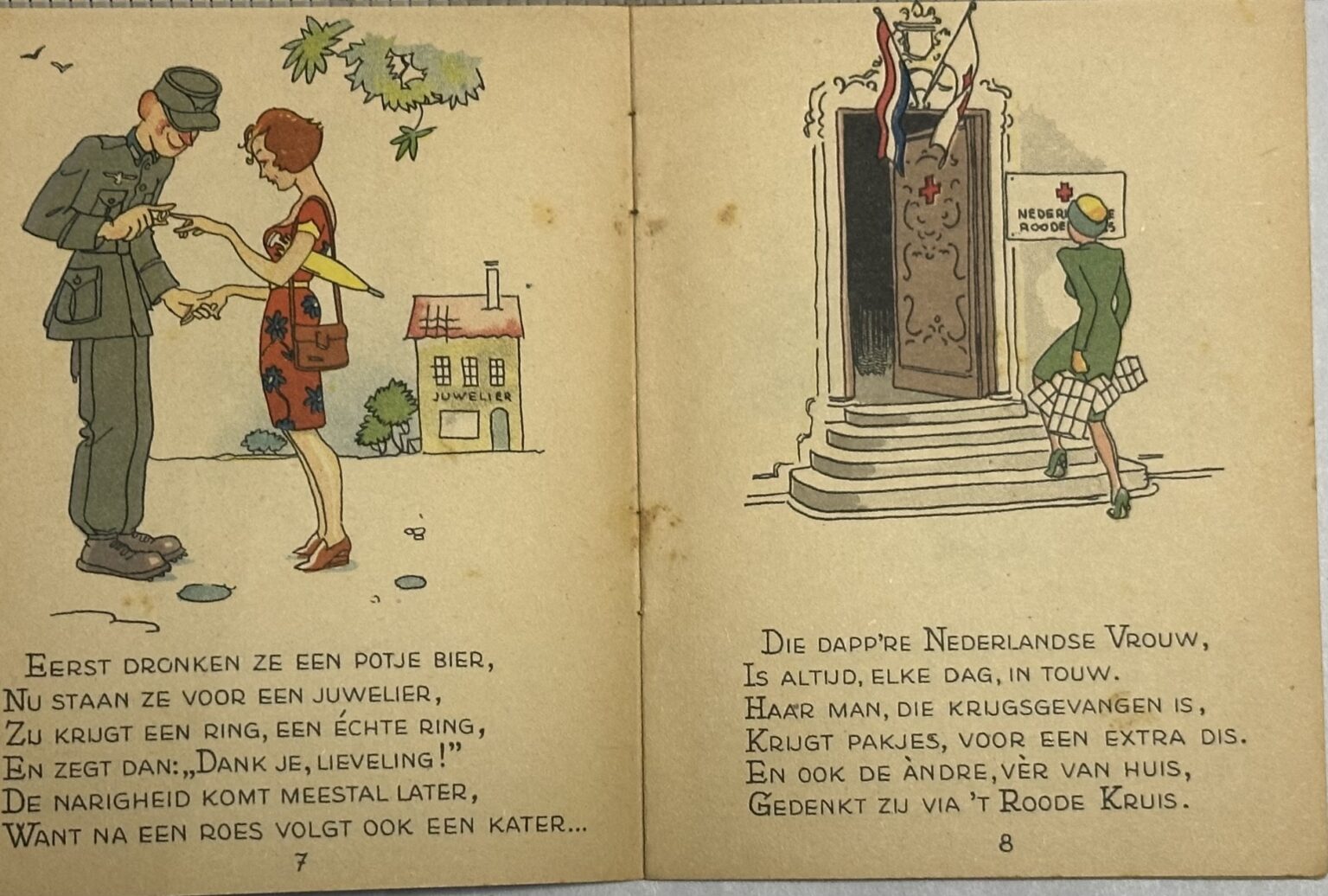 WW2 Dutch Color Booklet on German Occupation - Enemy Militaria