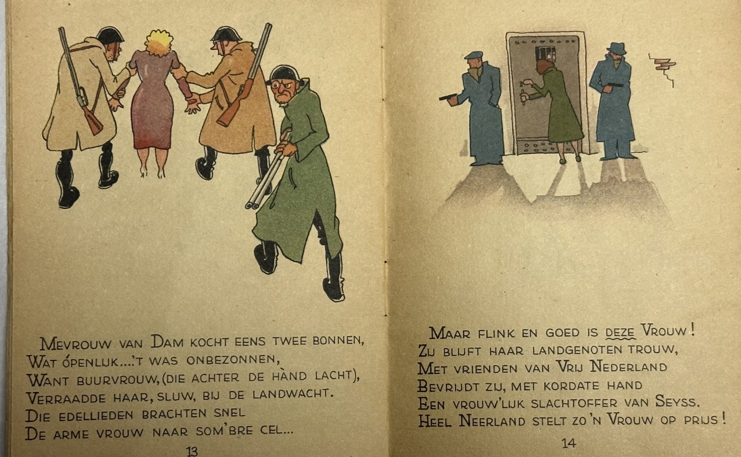WW2 Dutch Color Booklet on German Occupation - Enemy Militaria
