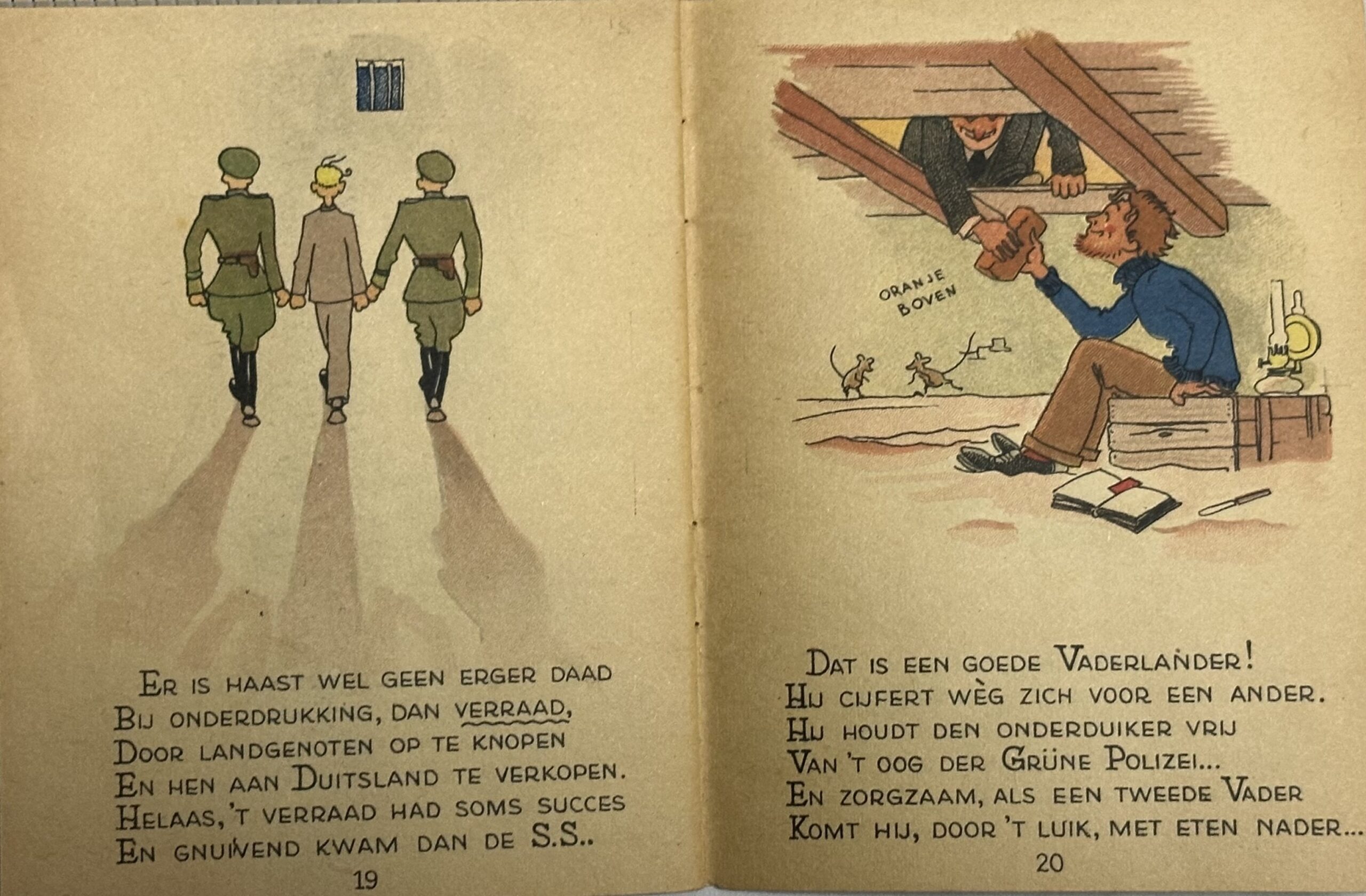 WW2 Dutch Color Booklet on German Occupation - Enemy Militaria