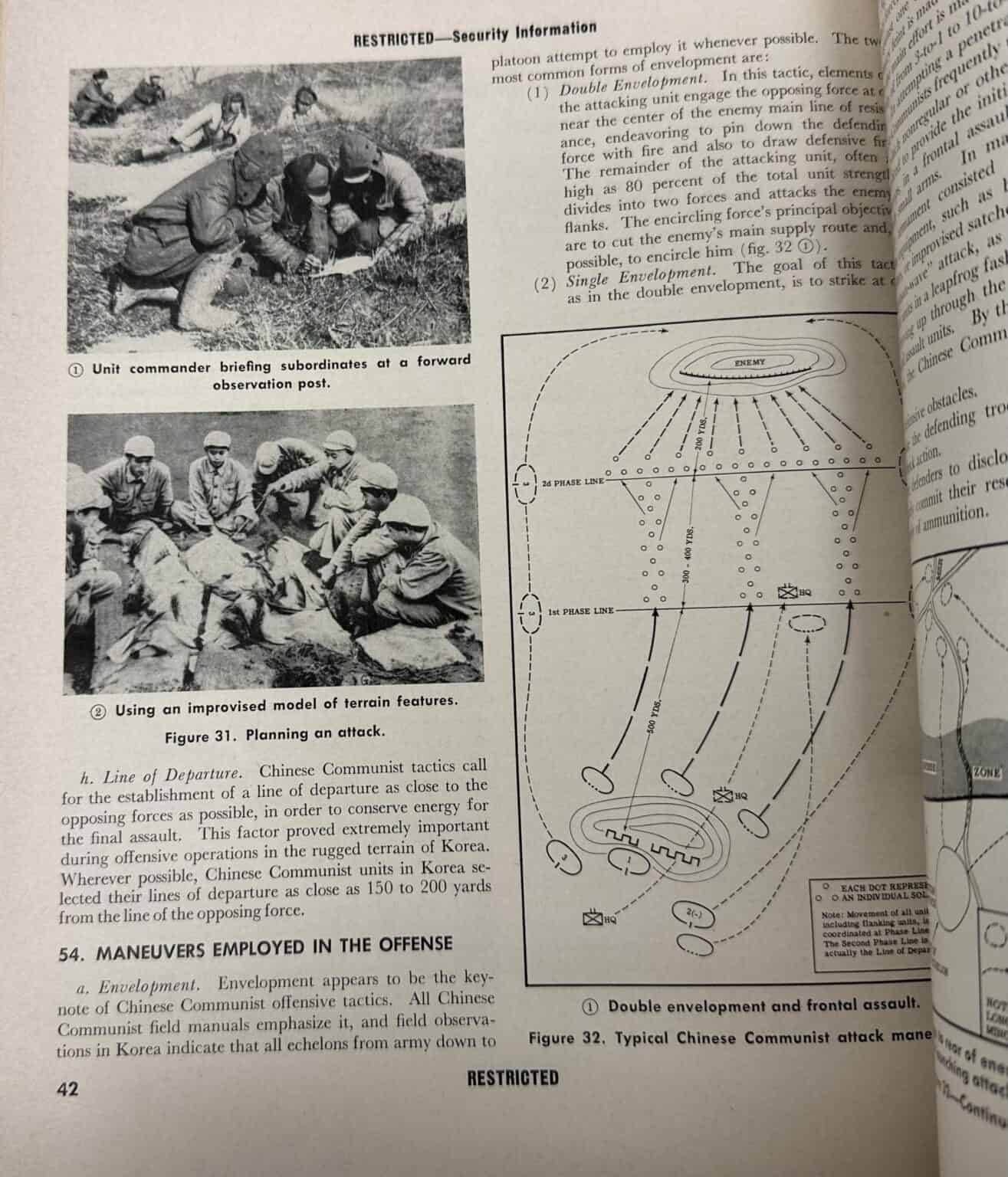 US Korean War Intelligence Manual 30-51 on Chinese Army 1952 - Enemy ...