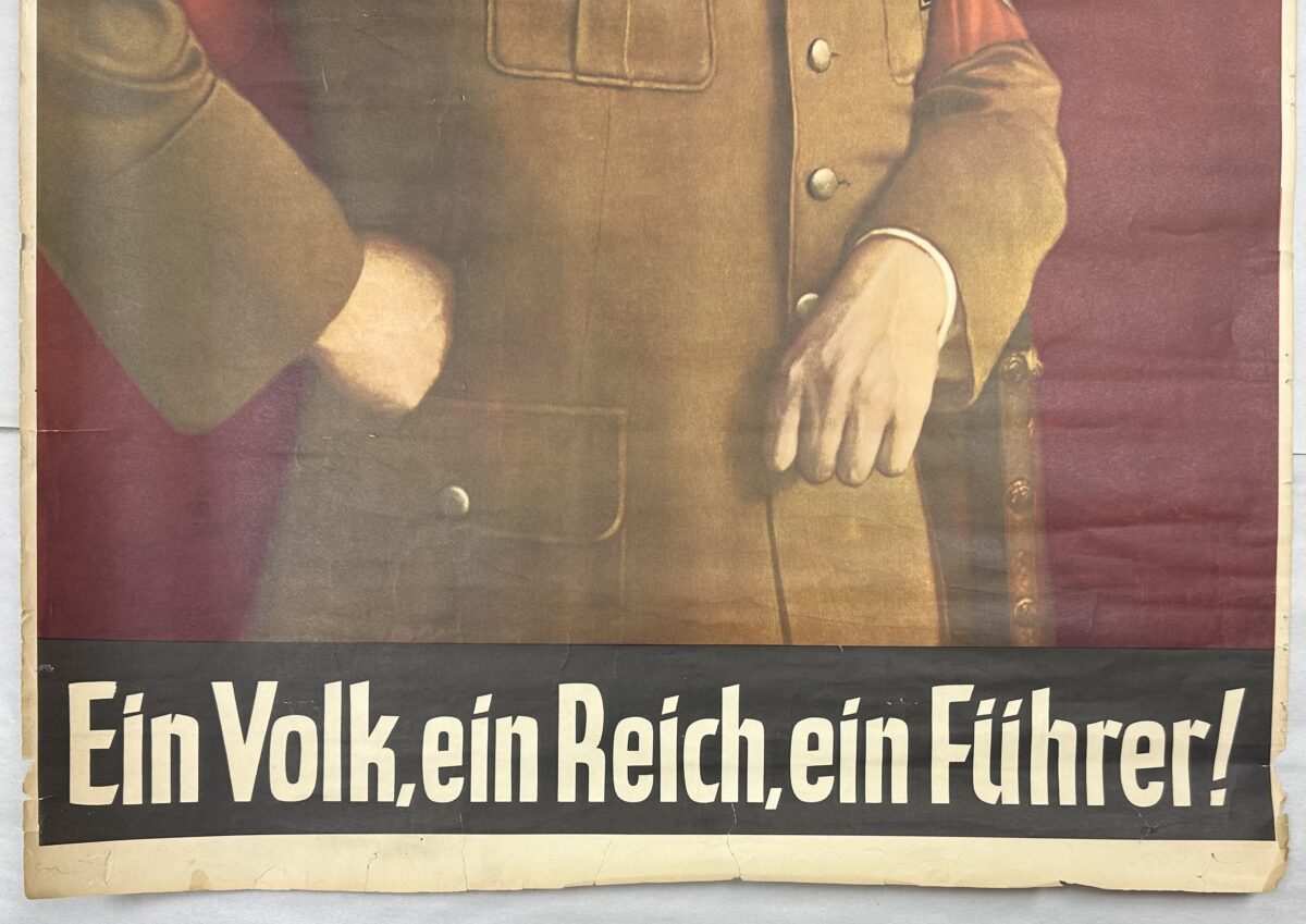 WW2 German Hitler Poster Ein Volk Ein Reich Ein Führer - Enemy Militaria