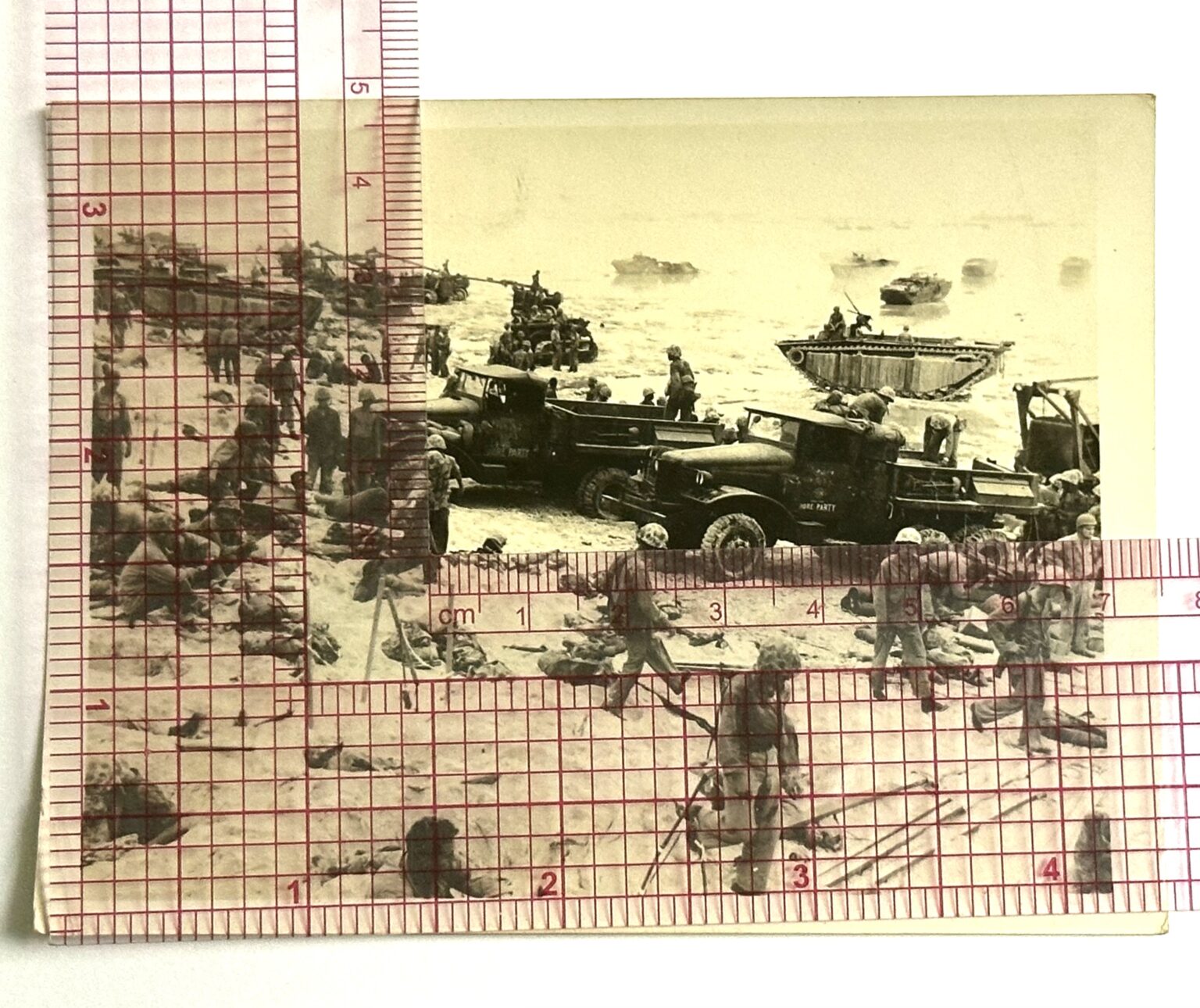 WW2 USMC Pacific Island Landing Beach During Invasion - Enemy Militaria