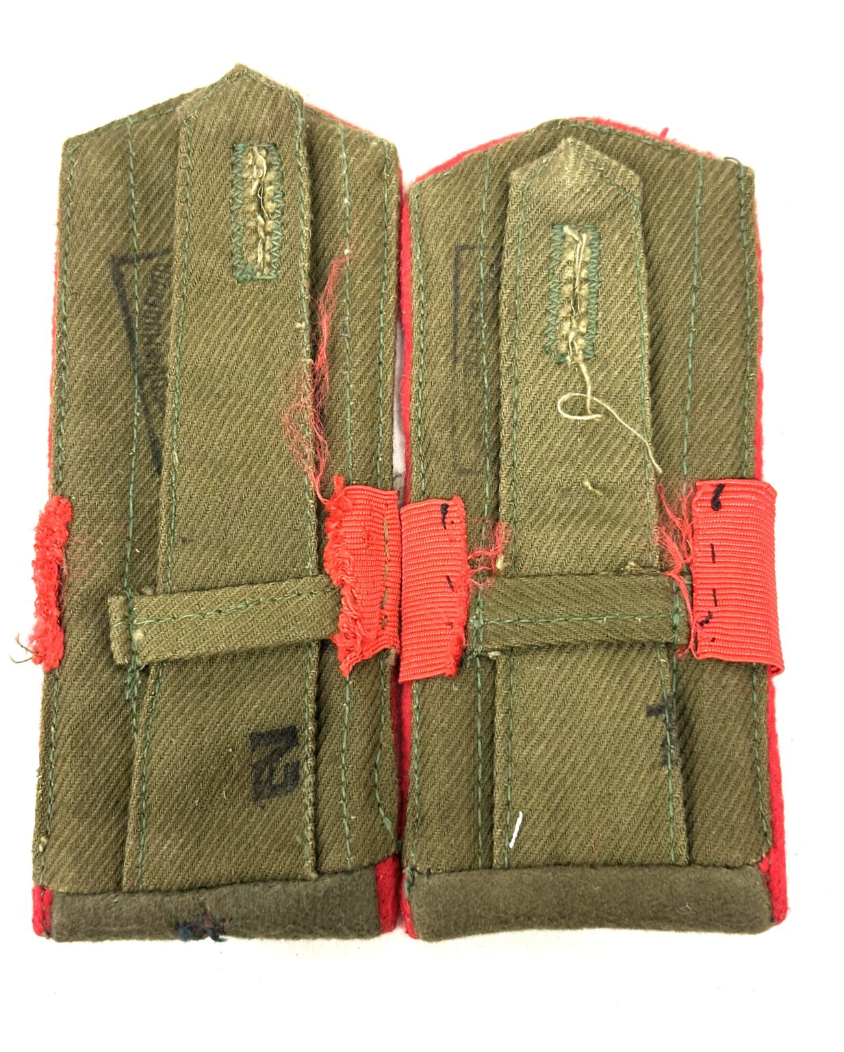 North Korean Shoulder Boards for Army Sergeant - Enemy Militaria