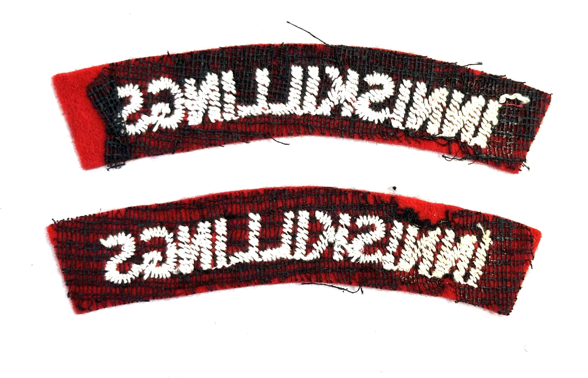 WW2 British Shoulder Titles Inniskillings - Enemy Militaria
